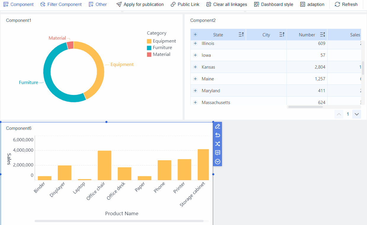 Introduction to Component Interactivity- FineBI Help Document