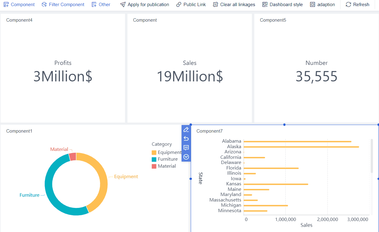 Introduction to Component Interactivity- FineBI Help Document