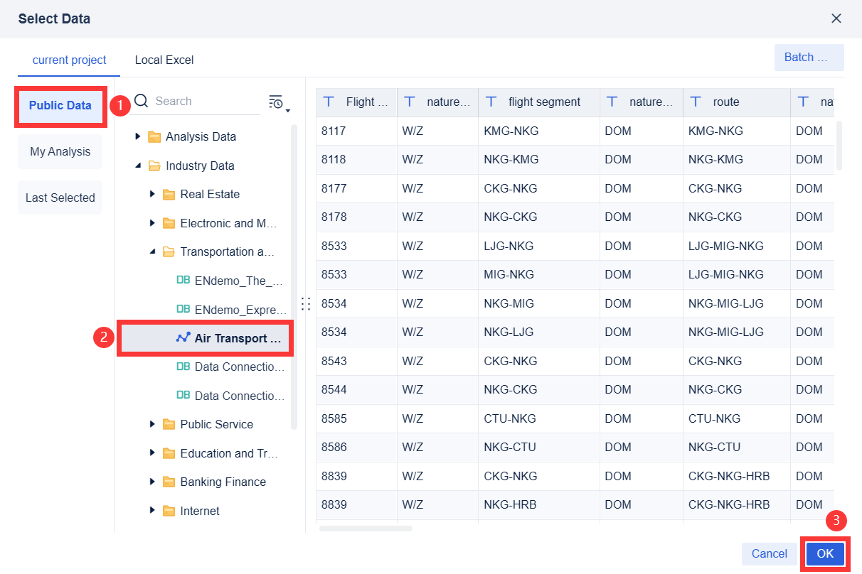 Adding Data In The Current Project Finebi Document