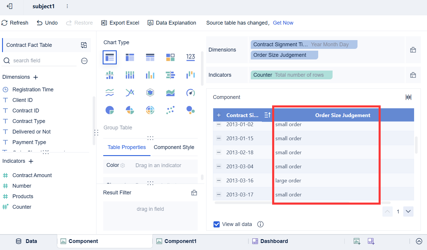 Adding Calculation Indicator- FineBI Document