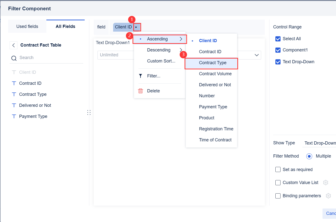 Basic Functions of Filter Component- FineBI Document