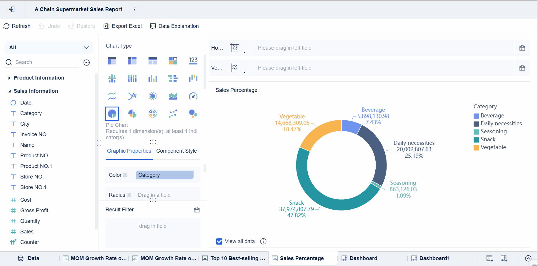Adding Components for Interactivity- FineBI Document