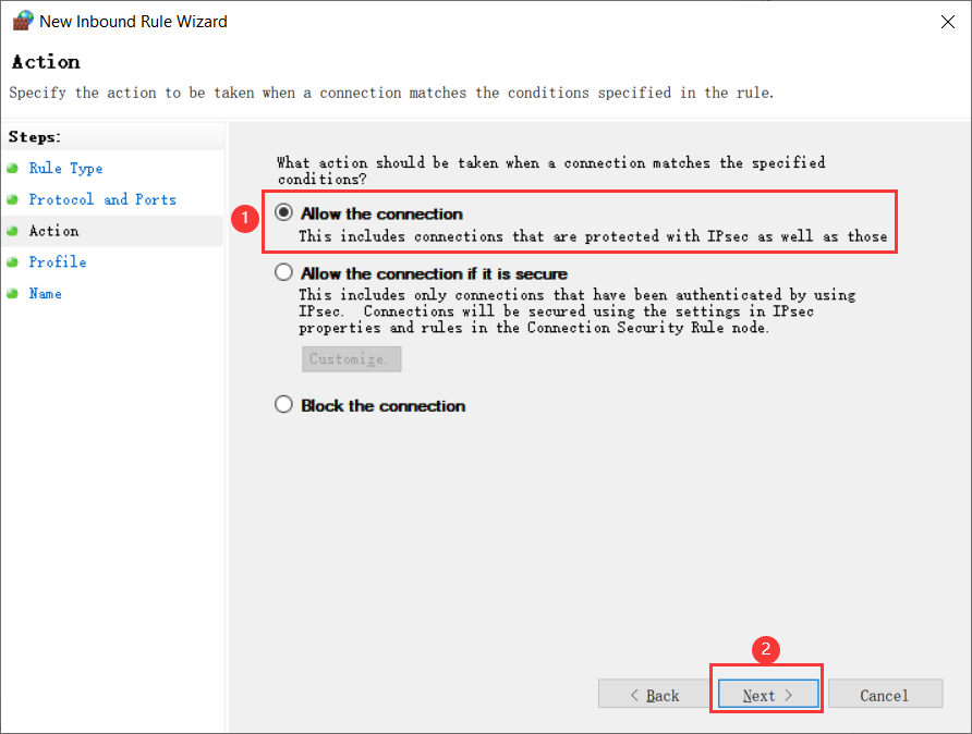 Setting Inbound and Outbound Rules for Windows Server- FineBI Help Document