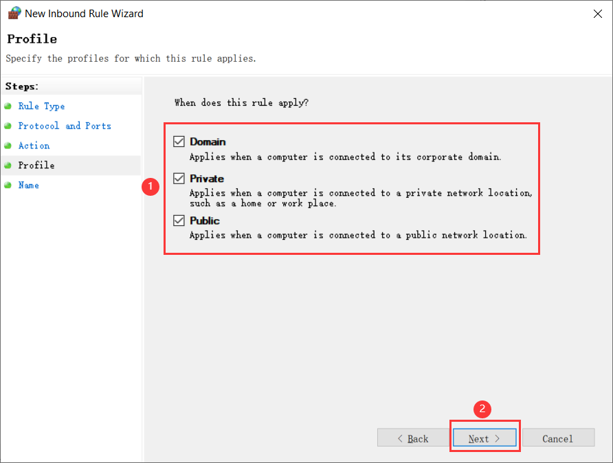 Setting Inbound and Outbound Rules for Windows Server- FineBI Help Document