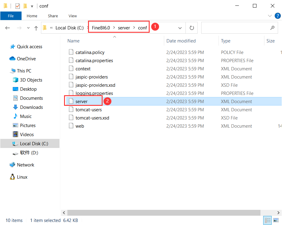 Modifying FineBI Project Port Number- FineBI Help Document