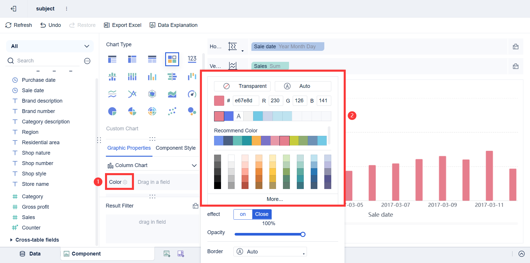 Chart Color- FineBI Document
