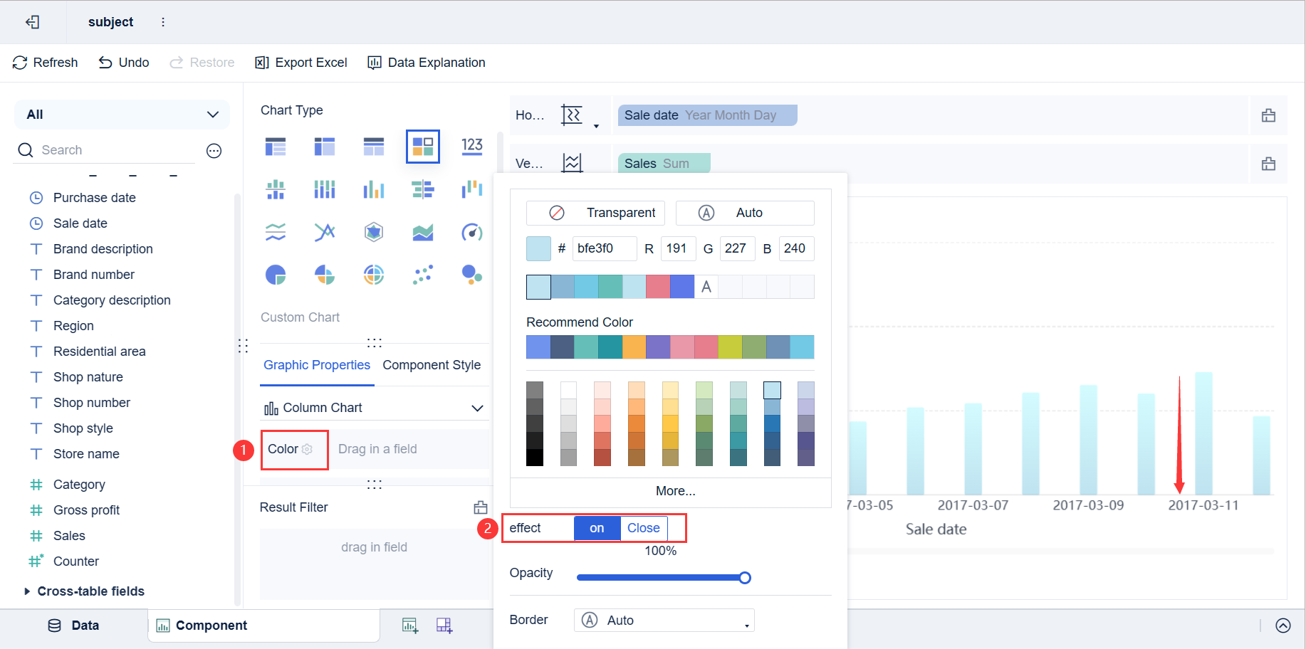 Chart Color- FineBI Document