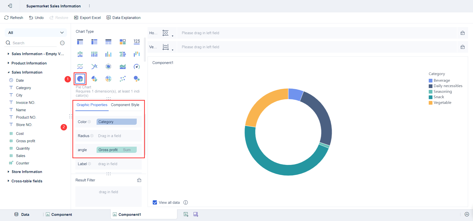 Analyzing Data Through Charts- FineBI Document