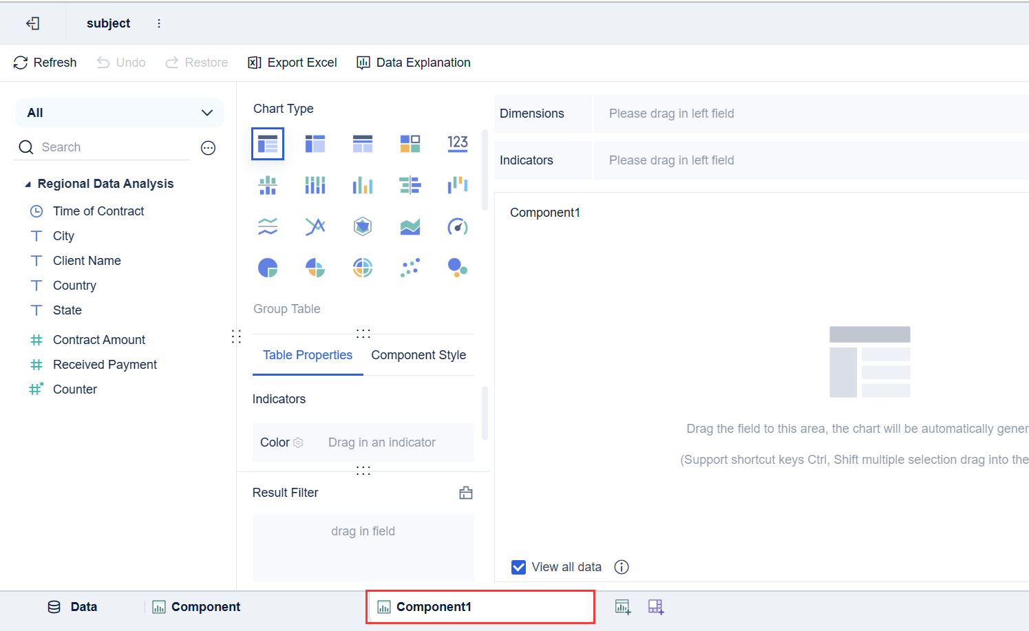 Pie Chart- FineBI Help Document