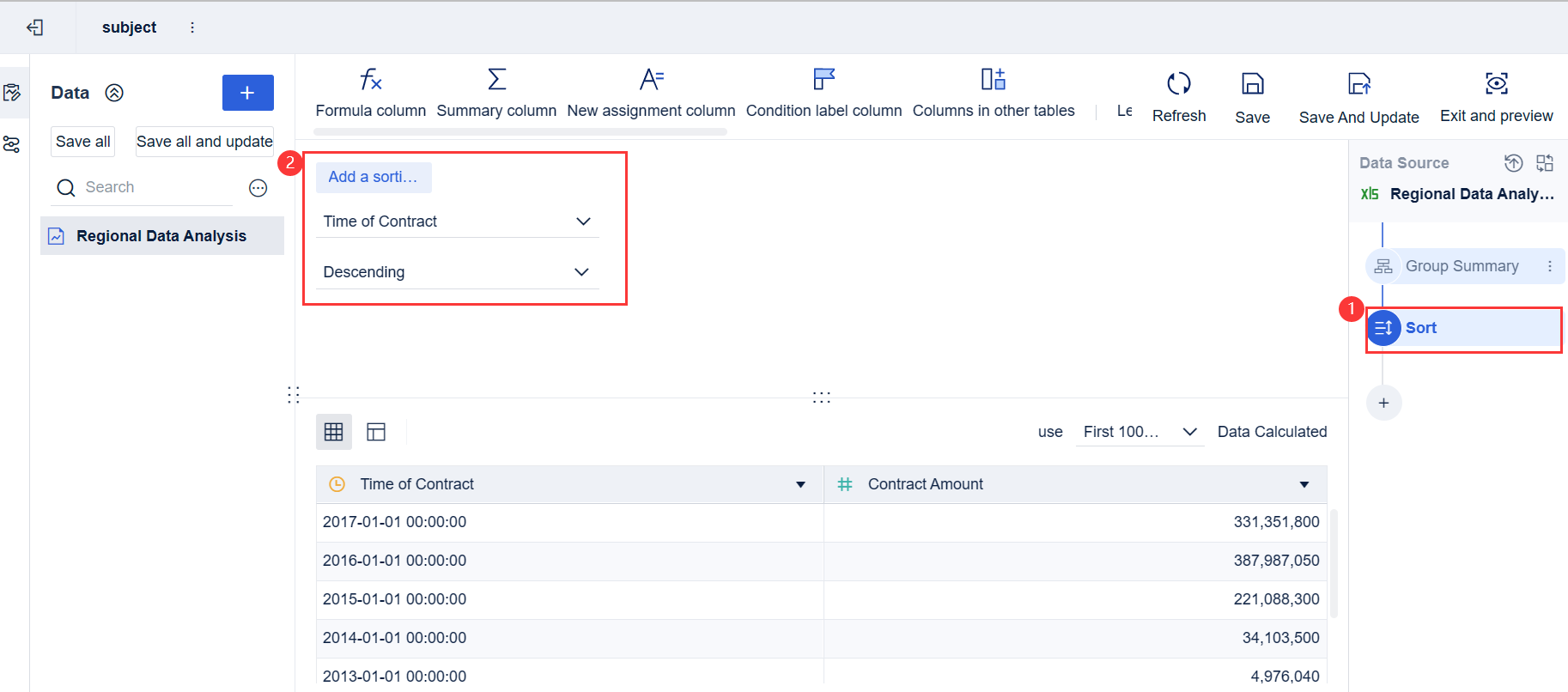 Pie Chart- FineBI Help Document