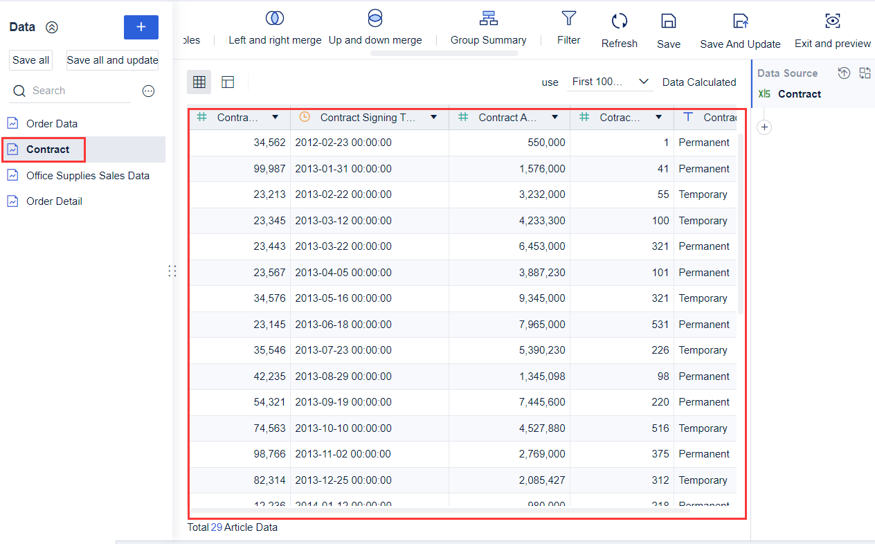 Group Summary- FineBI Help Document
