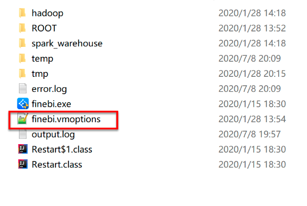 Modifying FineBI Configuration Parameters- FineBI Document