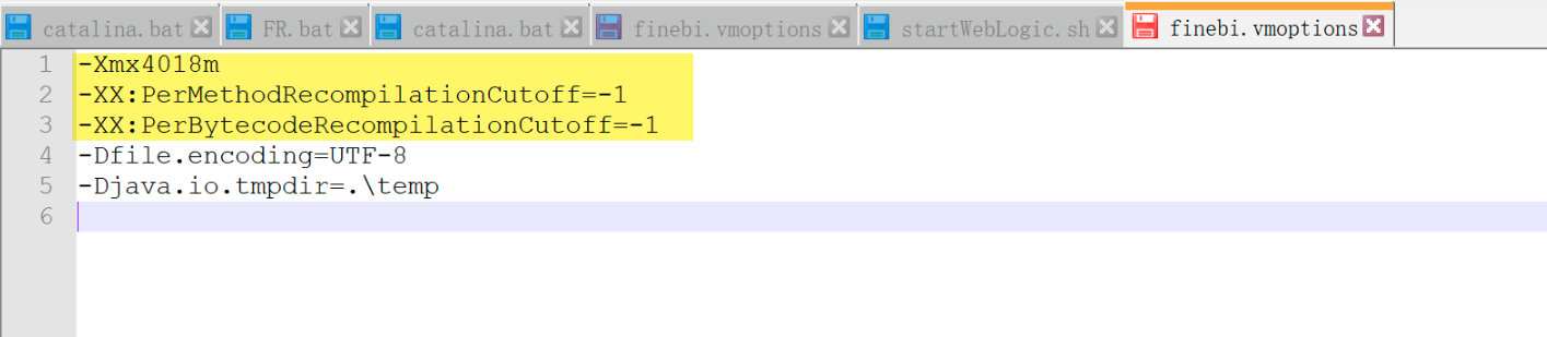 Modifying FineBI Configuration Parameters- FineBI Document