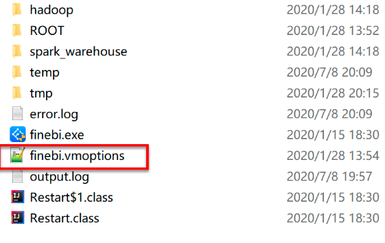 Modifying FineBI Configuration Parameters- FineBI Document