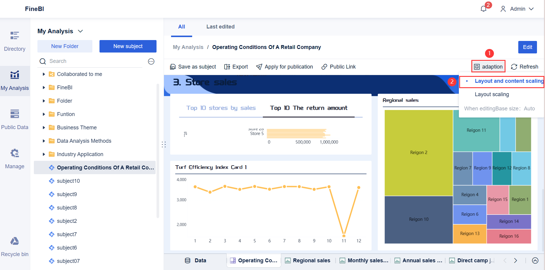 Dashboard Adaption- FineBI Help Document