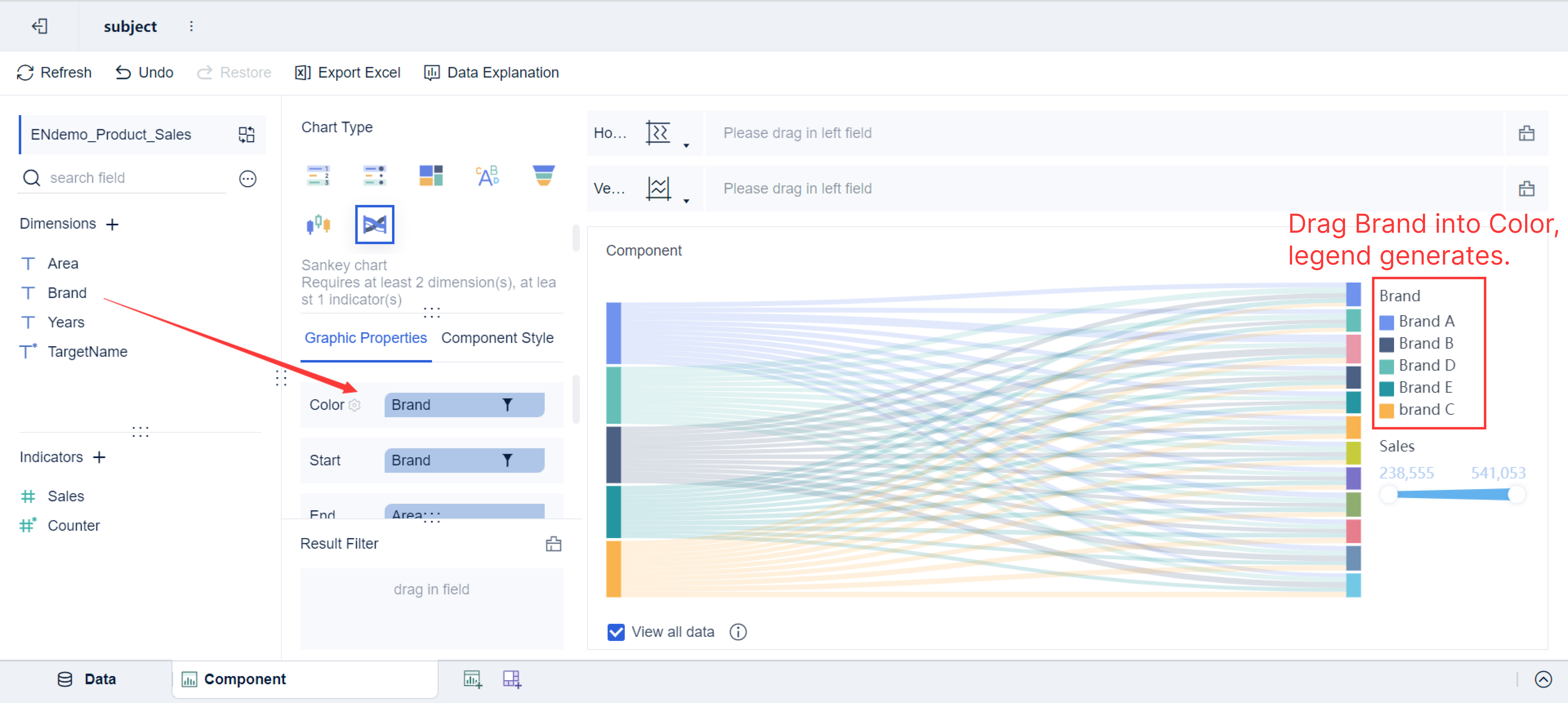 Sankey Chart- FineBI Document