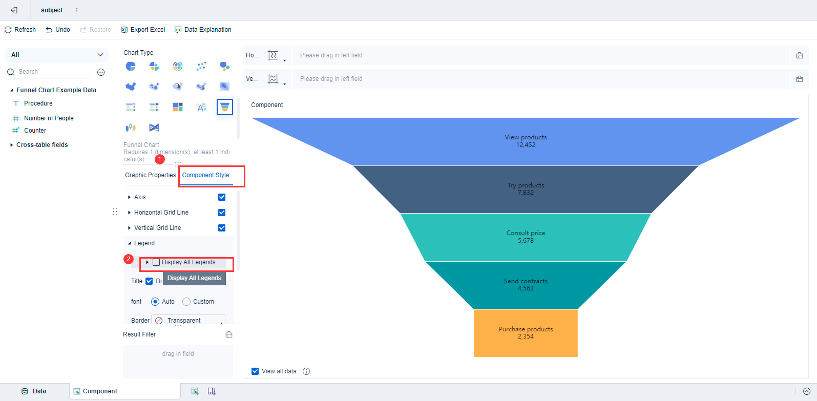 Funnel Chart- FineBI Document