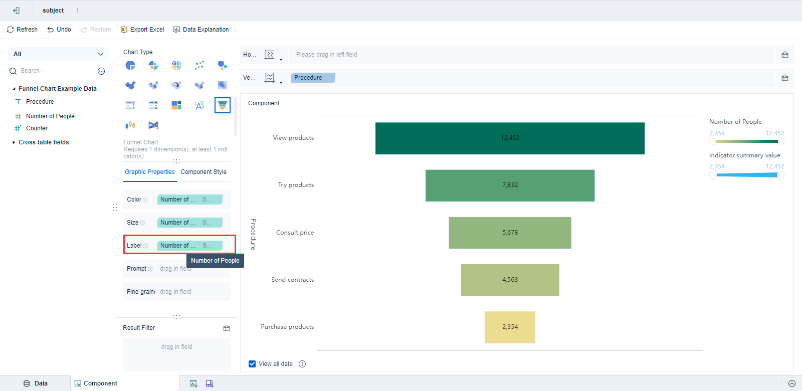 Funnel Chart- FineBI Document