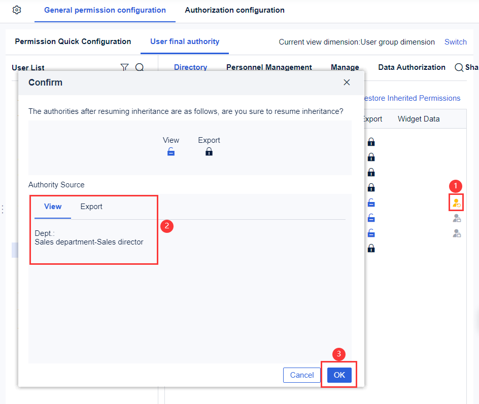Assigning Permissions Based on User- FineBI Document