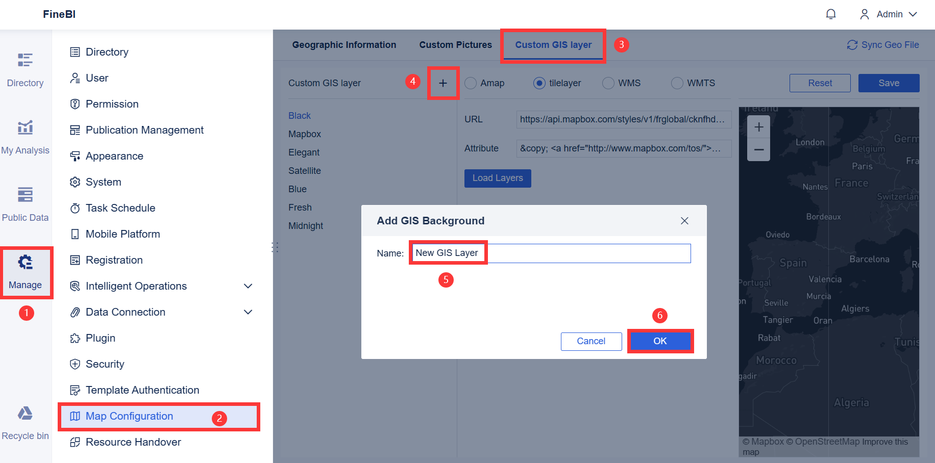 Customizing GIS Layers- FineBI Help Document