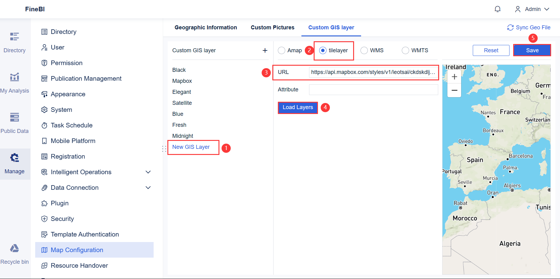 Customizing GIS Layers- FineBI Help Document