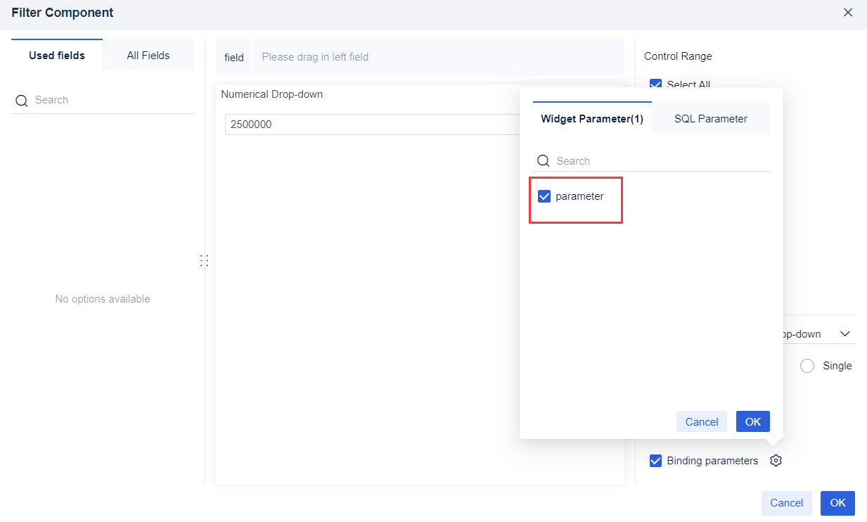 Parameter Function- FineBI Help Document