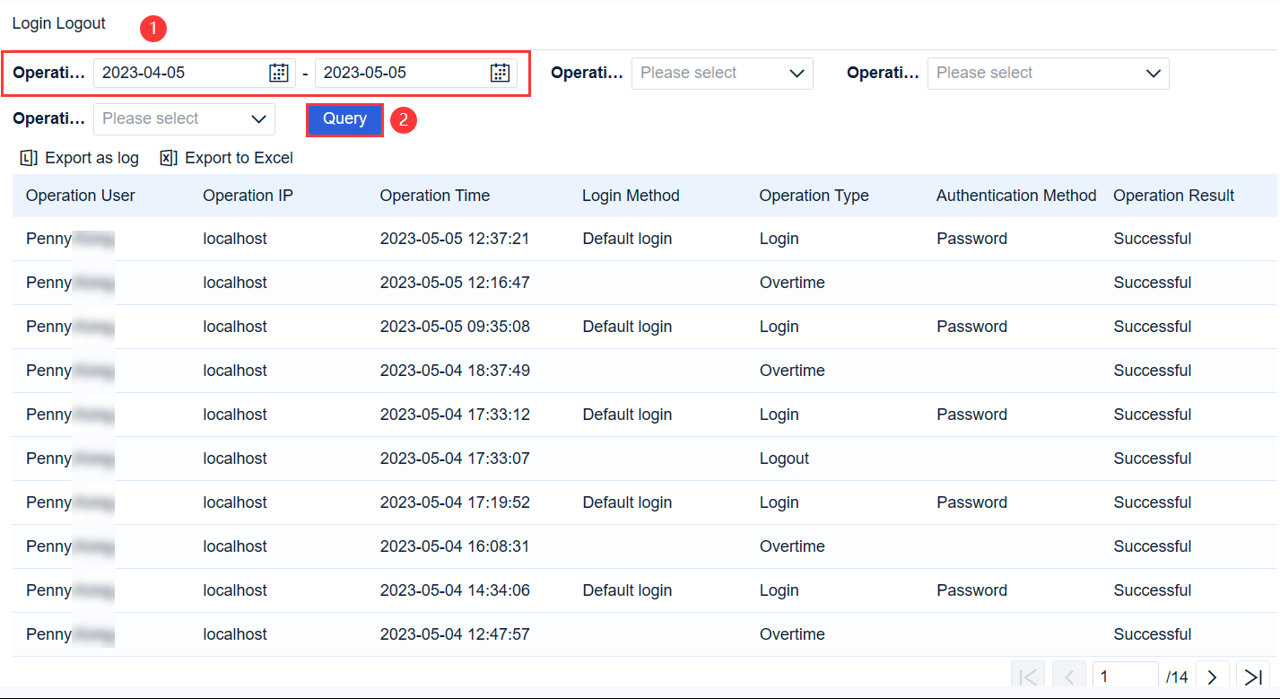 Platform Log- FineBI Help Document