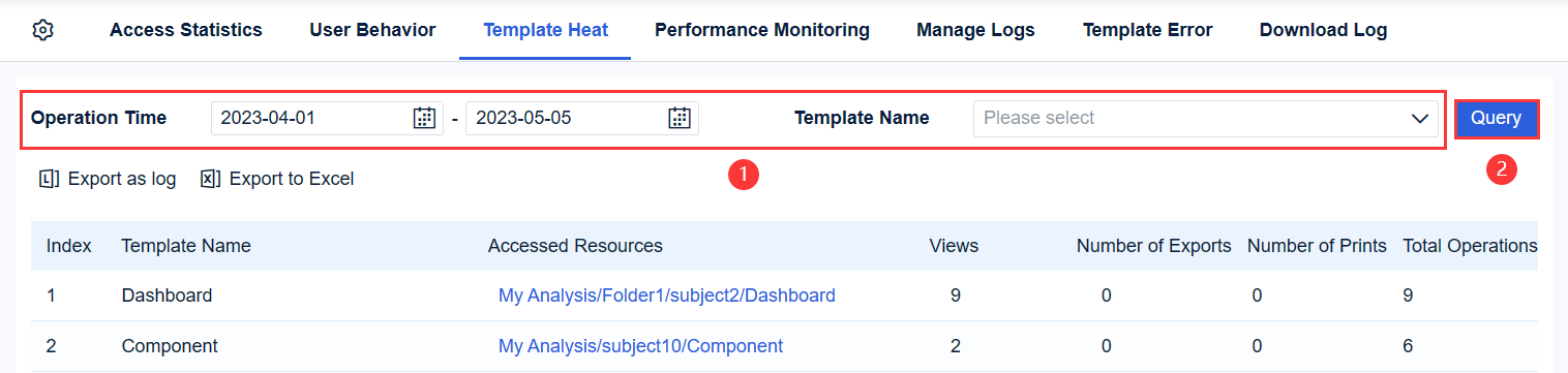 Platform Log- FineBI Document