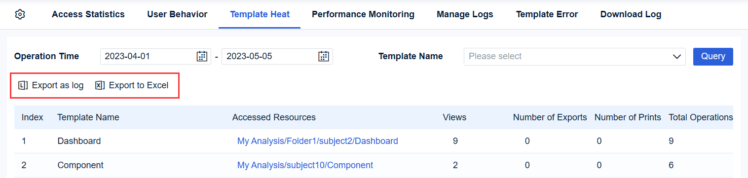 Platform Log- FineBI Document