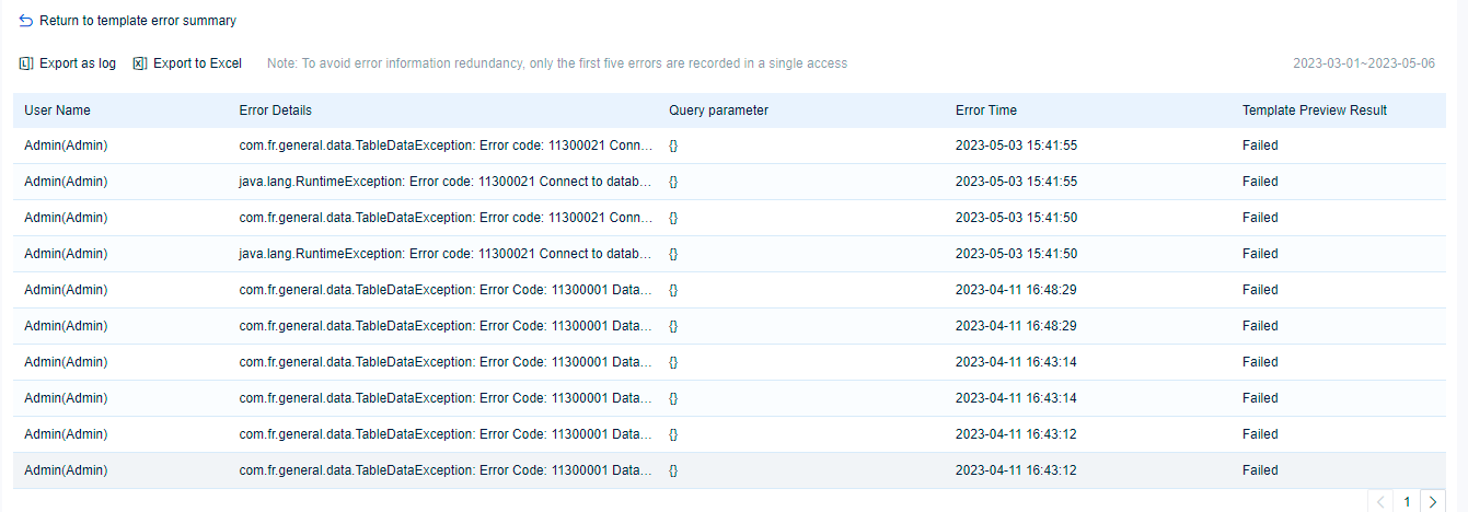 Platform Log- FineBI Help Document