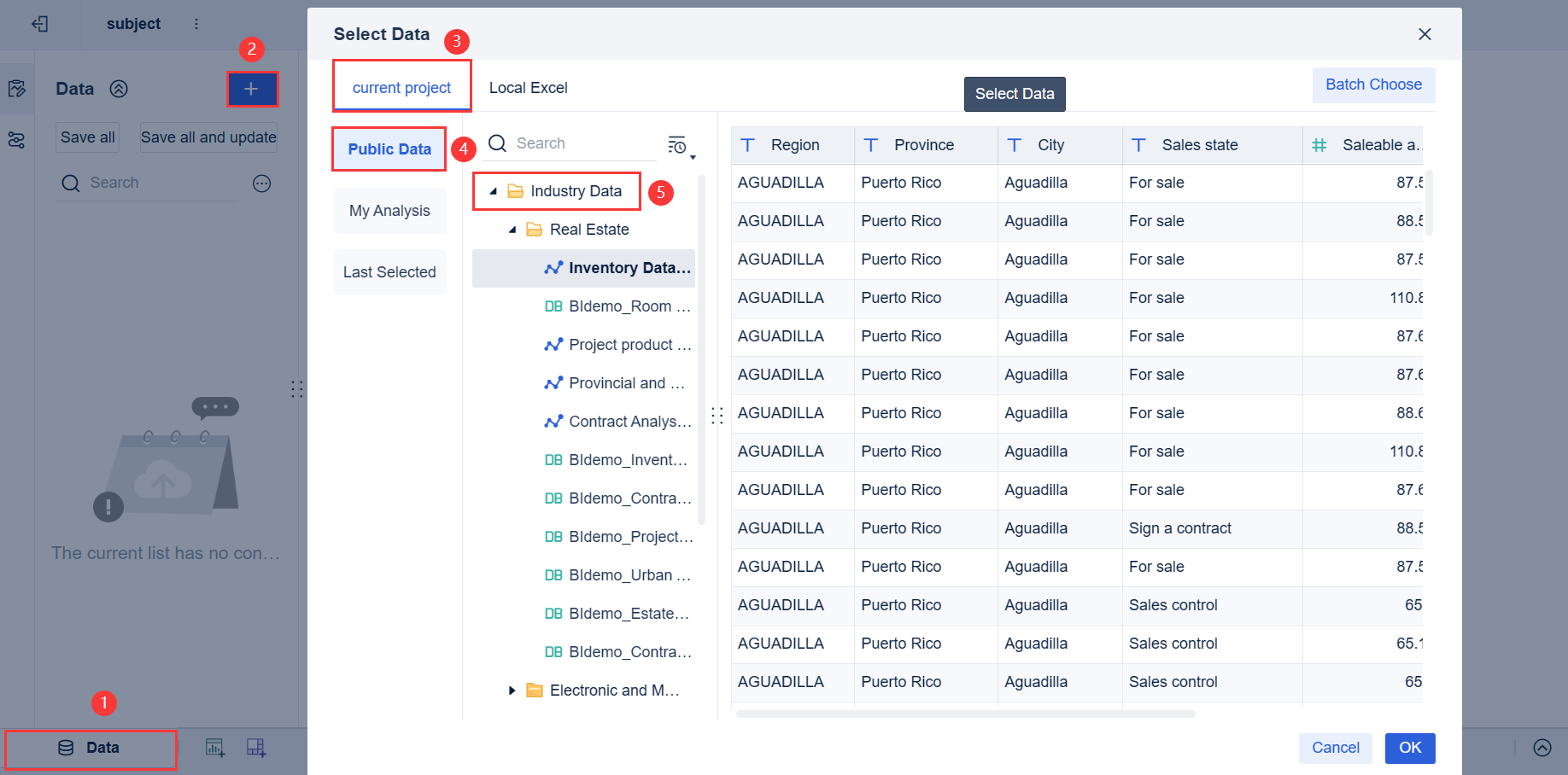 Using Permission of Public Data- FineBI Help Document