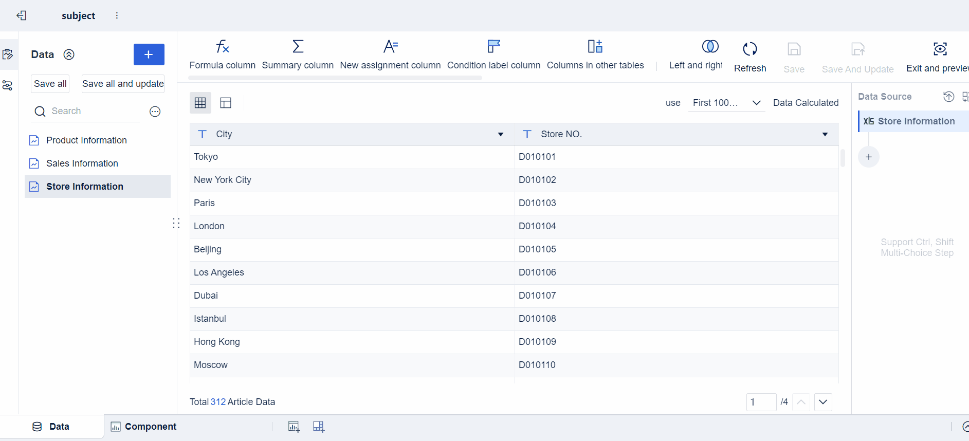 Examples of Subject Model Application- FineBI Document