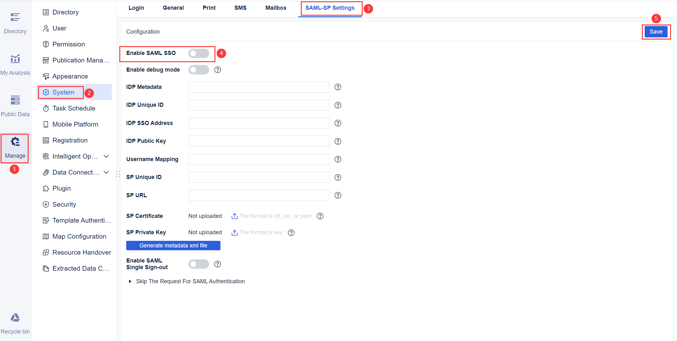 SAML Single Sign-On Plugin- FineBI Document