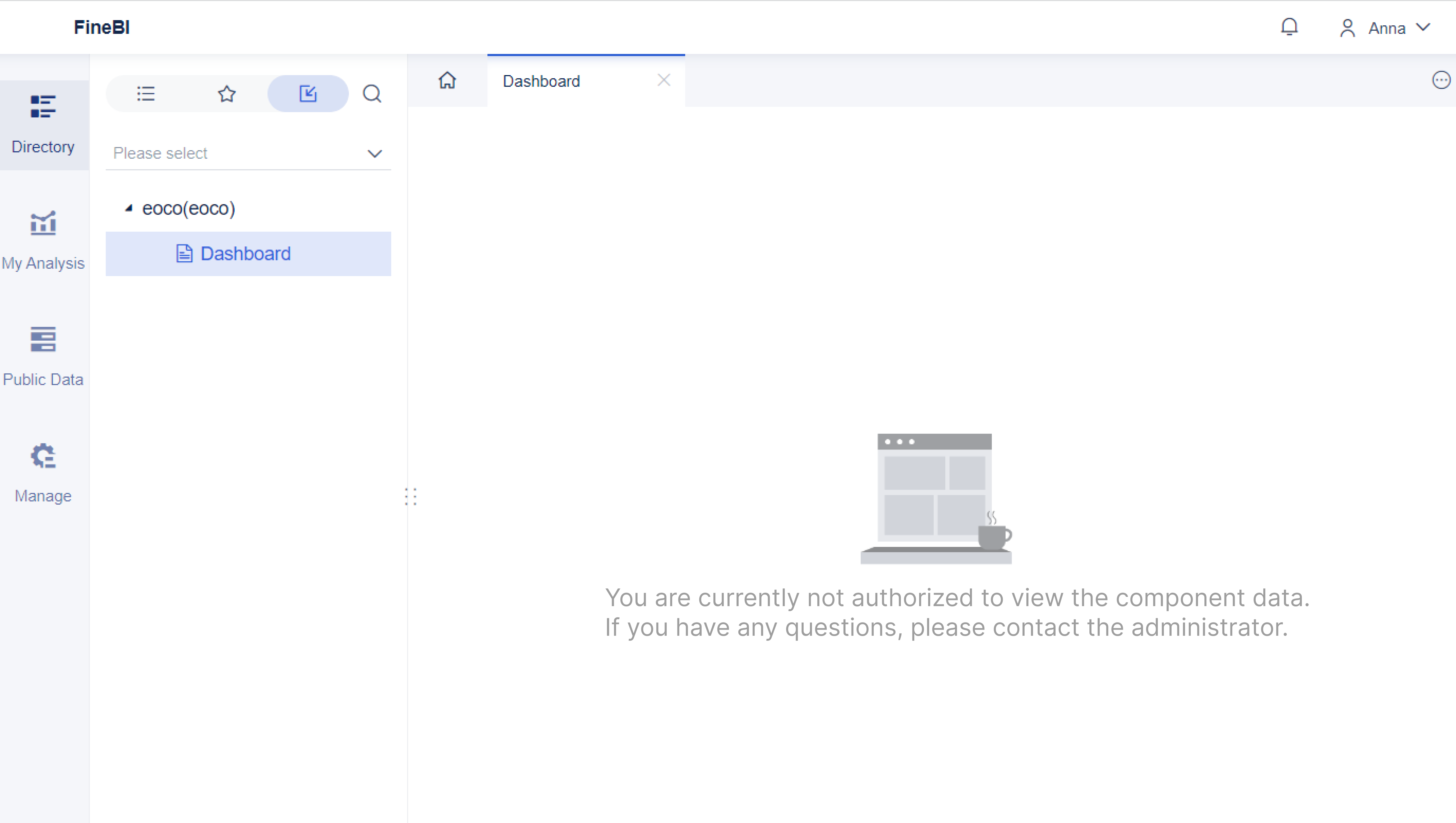 Dashboard Sharing Permission- FineBI Help Document