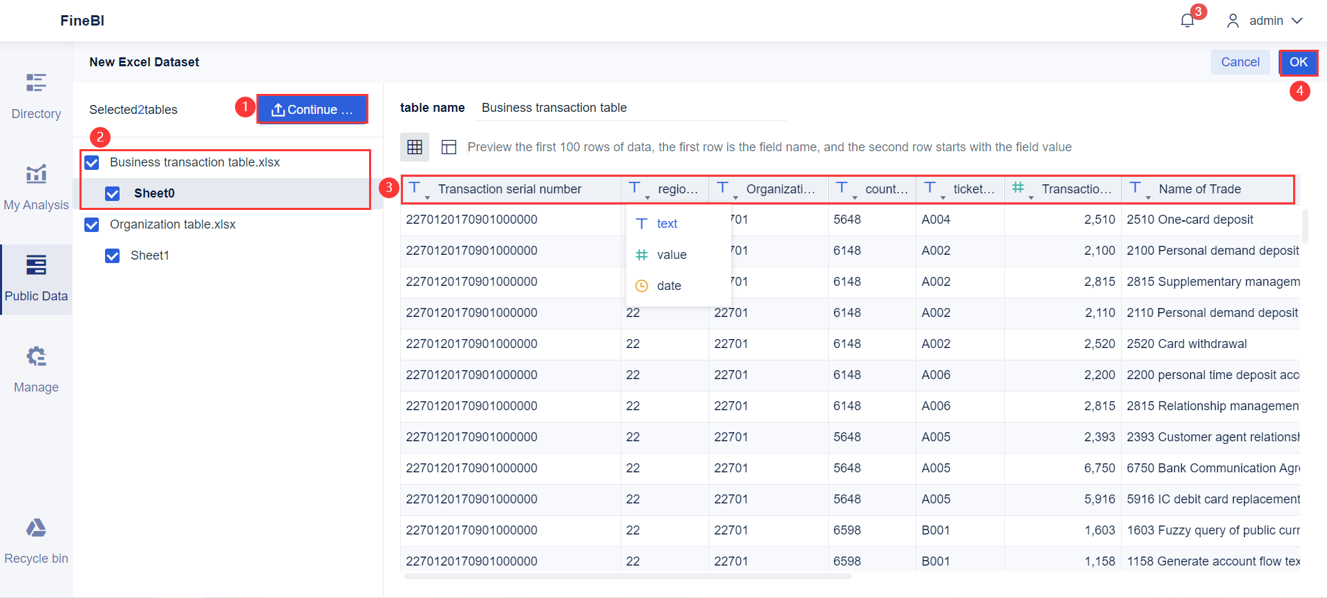 Assigning Permission for a Multi-level Organization- FineBI Help Document