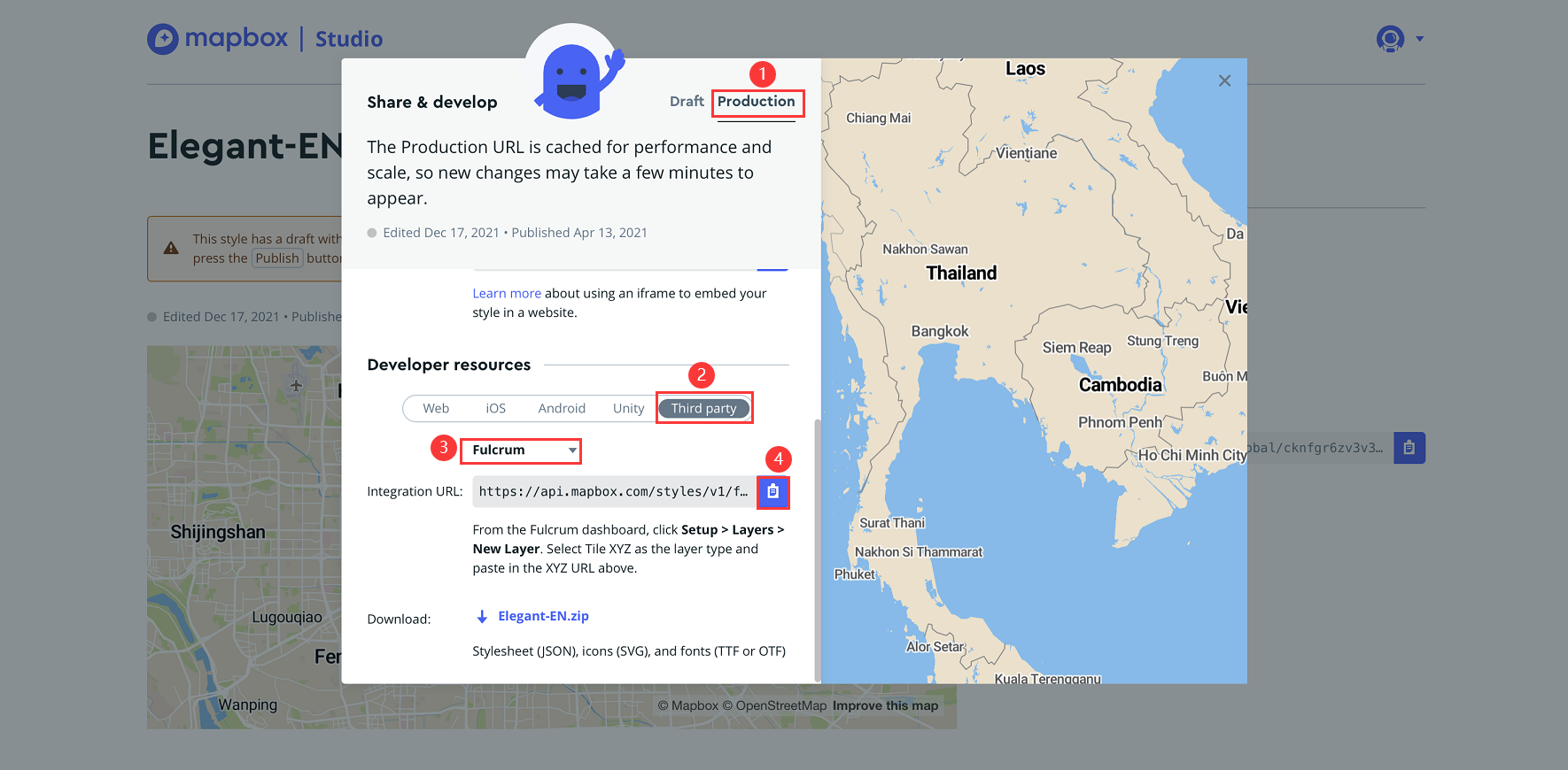 Replacing the Mapbox Map Token- FineBI Help Document