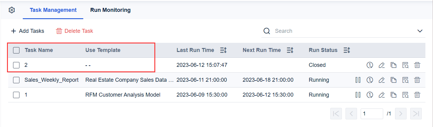 Managing a Scheduled Task- FineBI Help Document