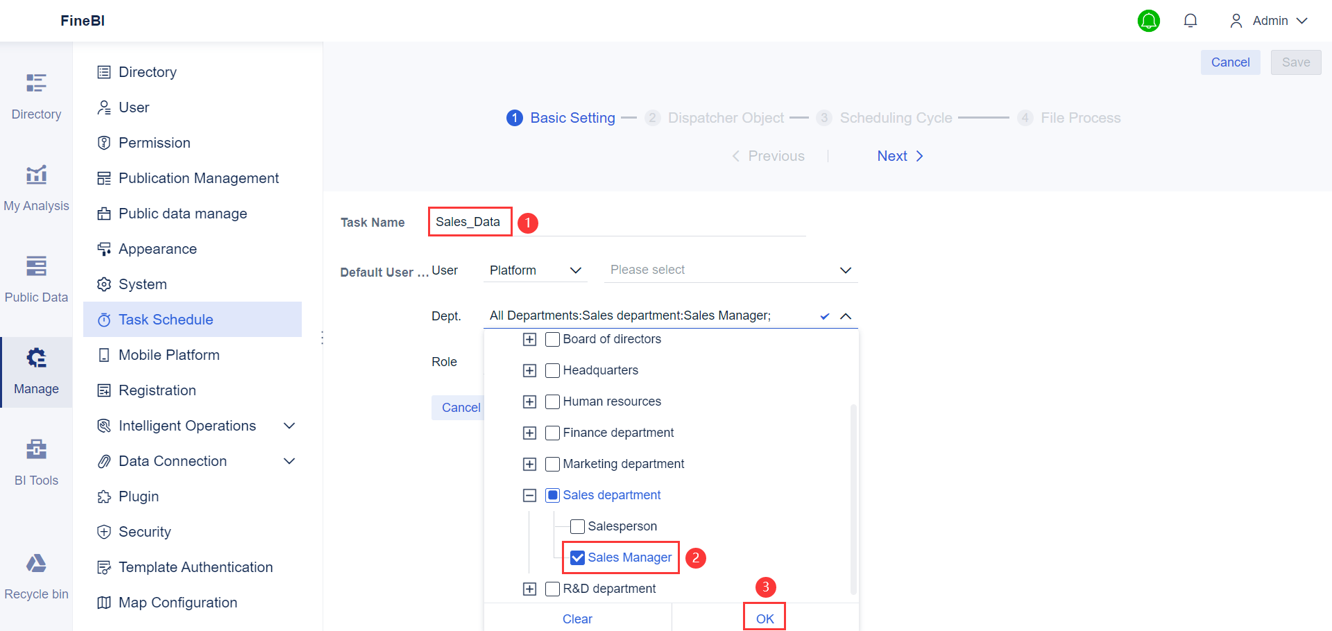 Formula Judgment—Execution Conditions- FineBI Help Document