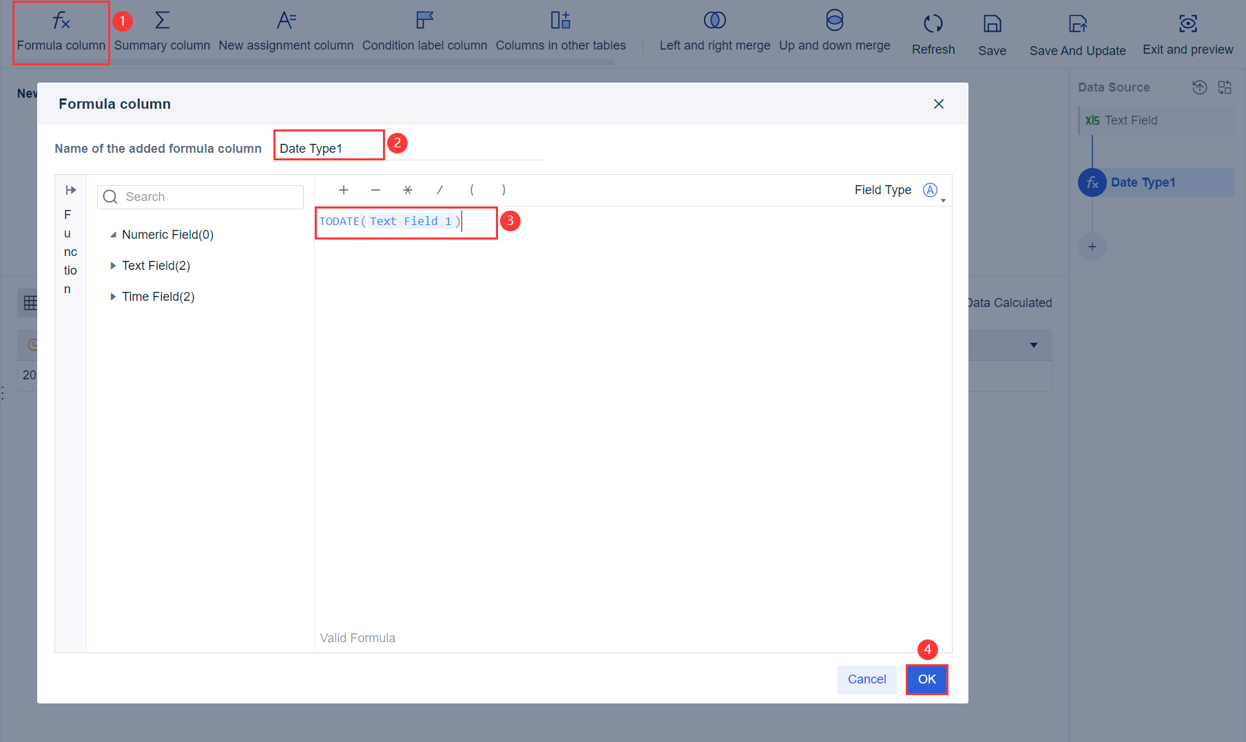 Converting Text Or Numeric Time Values To Dates Finebi Help Document