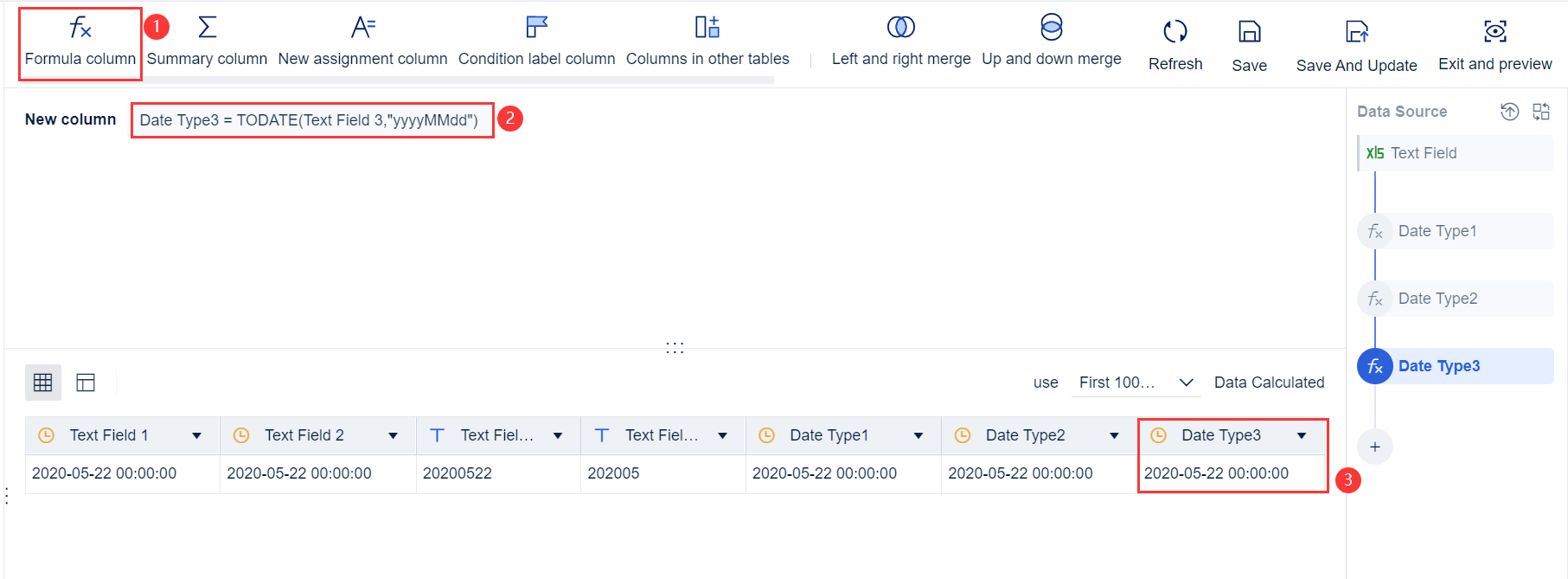 Converting Text Or Numeric Time Values To Dates Finebi Help Document