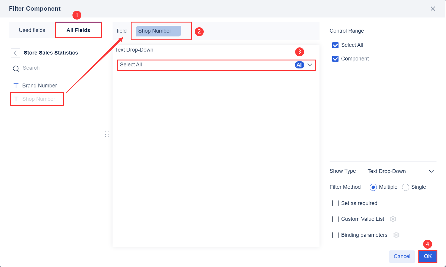 Displaying the Top N Dynamically- FineBI Help Document
