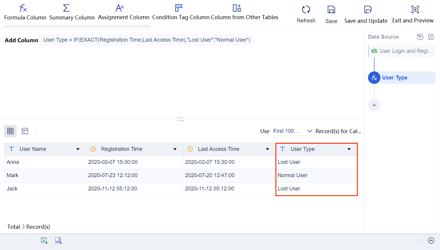 Searching Duplicate Data in Different Column Fields- FineBI Help Document
