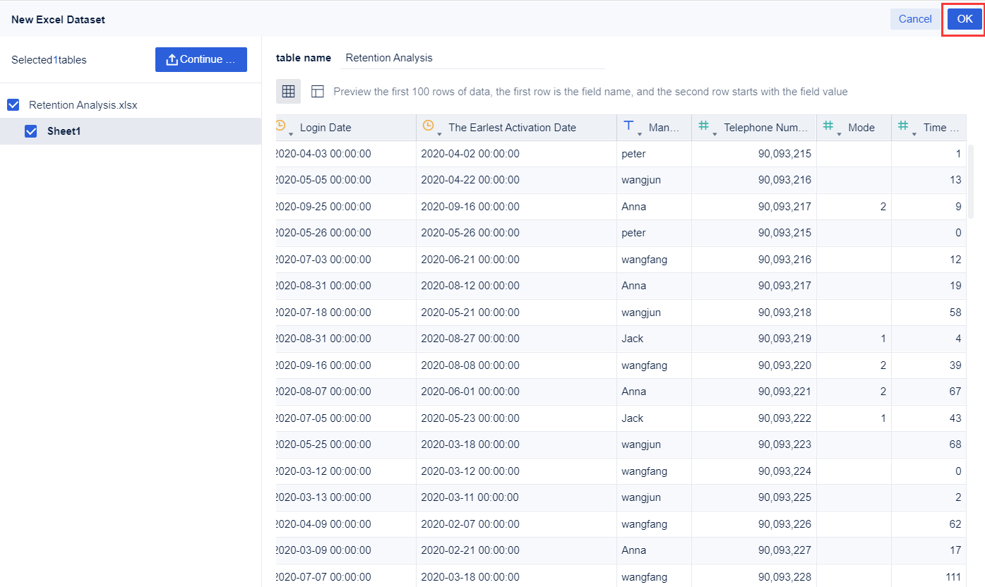 Retention Analysis- FineBI Document