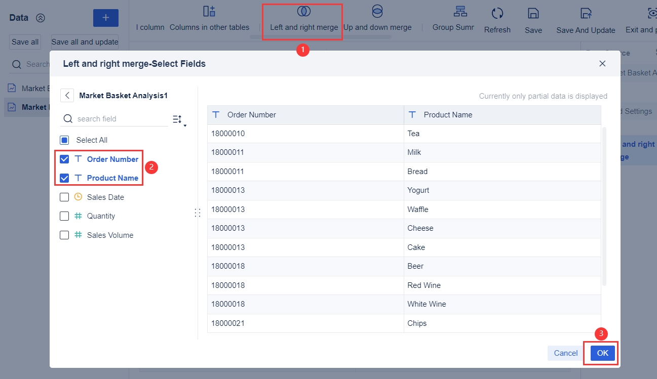Market Basket Analysis- FineBI Help Document