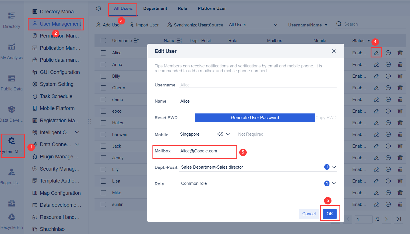 Task Schedule Email Notification- FineBI Help Document