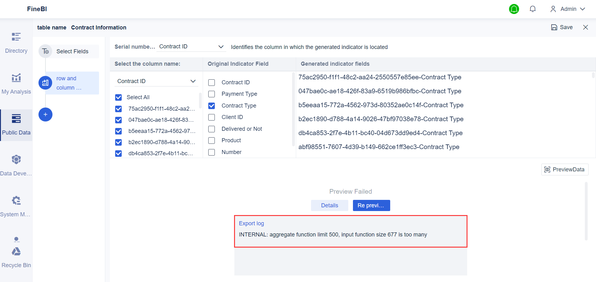 Row-to-Column Conversion- FineBI Help Document