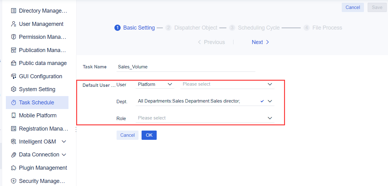 Task Schedule Email Notification- FineBI Help Document