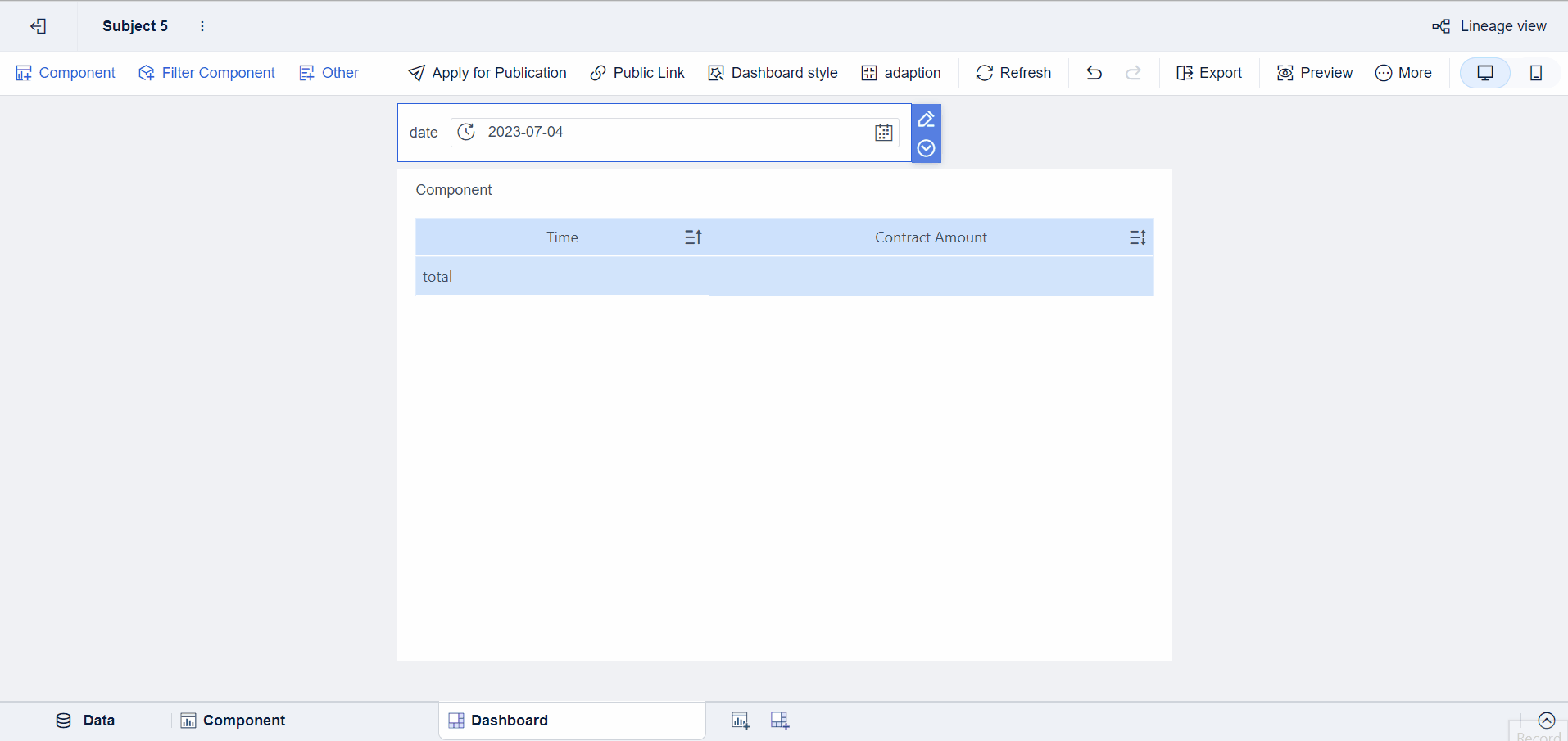 Dynamically Displaying Data for a Time Period Before & After Filtering Component- FineBI Document