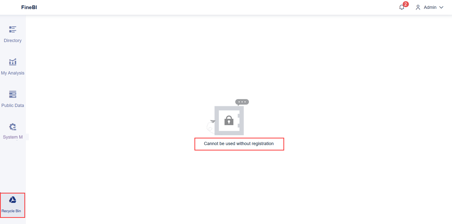 Recycle Bin- FineBI Help Document