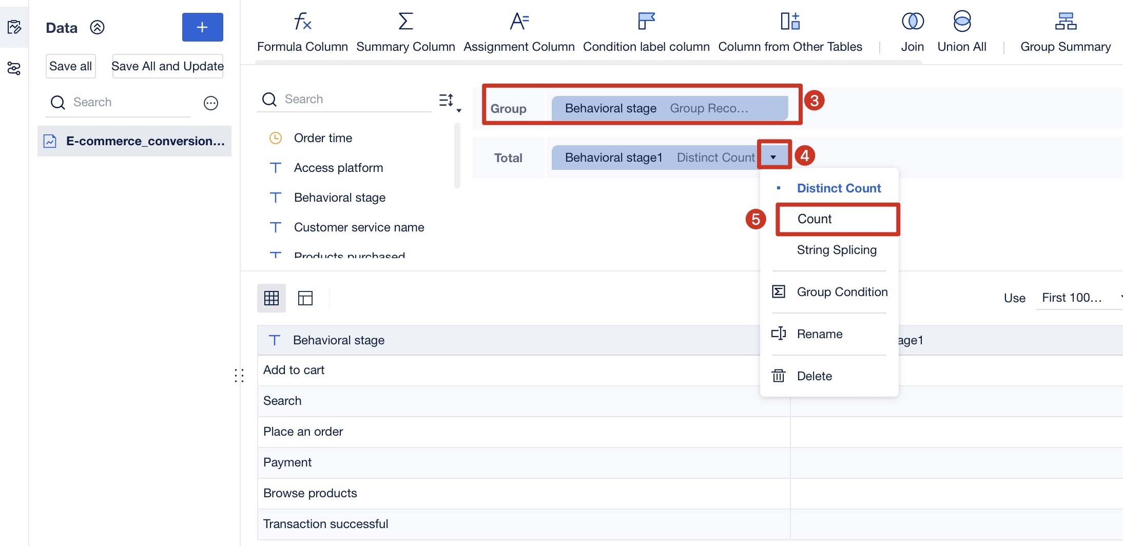 Conversion Analysis- FineBI Help Document